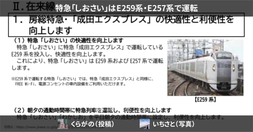 特急「しおさい」はE259系・E257系で運転 – 4号車の5号車寄り
