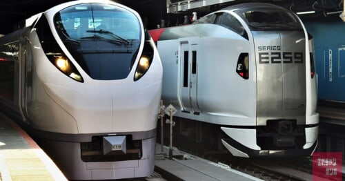 253系/E259系 – 4号車の5号車寄り