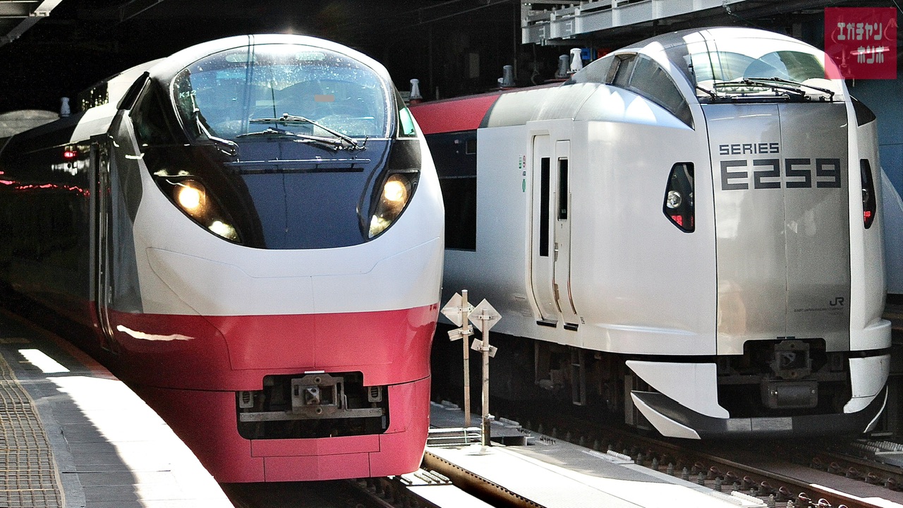 E259系クラNe004編成 大宮出場（2024/02/26） – 4号車の5号車寄り