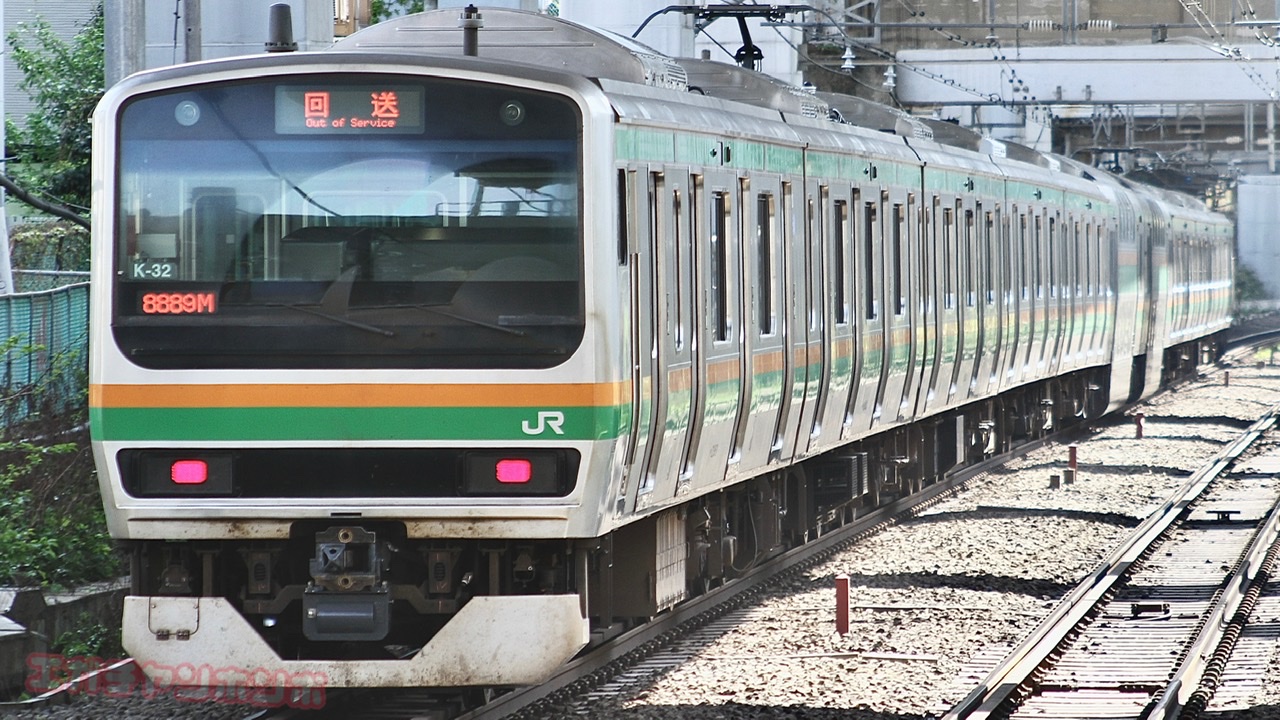 E231系コツK-32編成 東京出場（2023/04/03） – 4号車の5号車寄り